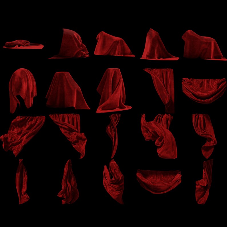 85 Baroque Draping Velvet Overlays for Fine Art Portraits - Etsy