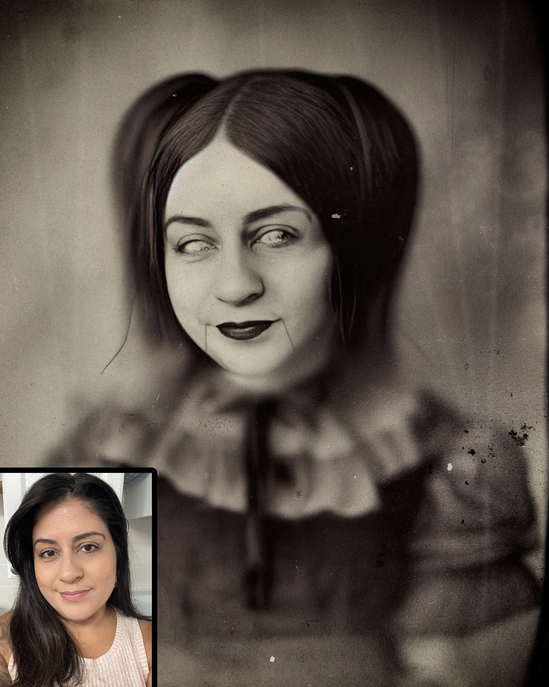 Personalized Scary Halloween Digital Portrait | Personalized Creepy ...