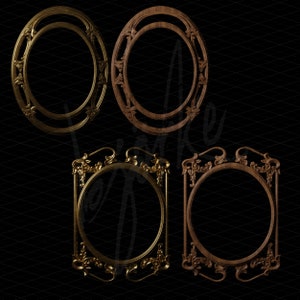 25 Baroque Frame Overlays | for Fine Art Portraits, Fairytale Digital ...