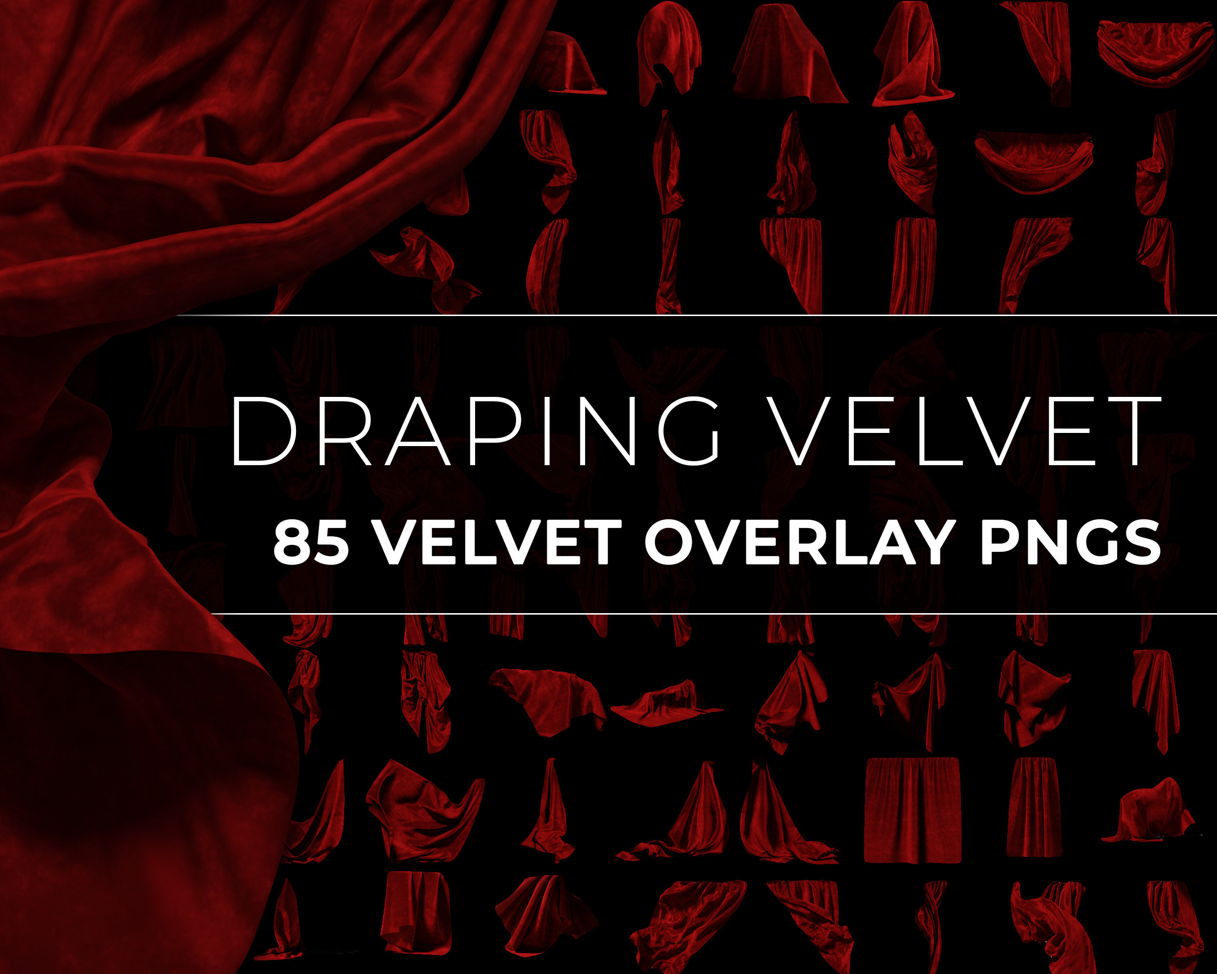 85 Baroque Draping Velvet Overlays for Fine Art Portraits, Fairytale ...