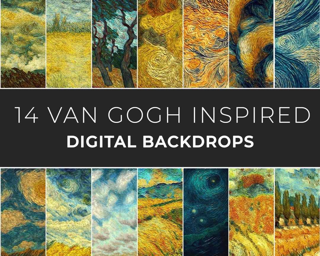 14 Fine Art Van Gogh Inspired Digital Backdrops | Portrait Overlays ...
