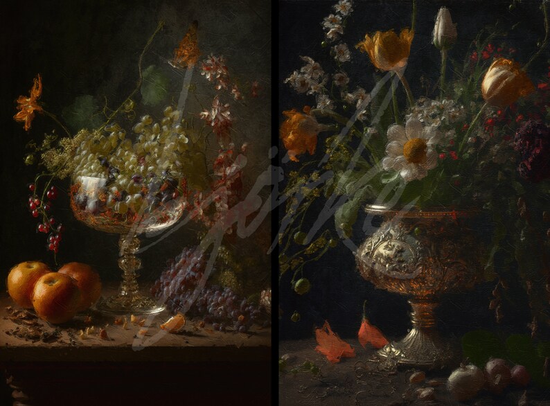 10 Fine Art Still-life Vertical Digital Backdrops Portrait - Etsy