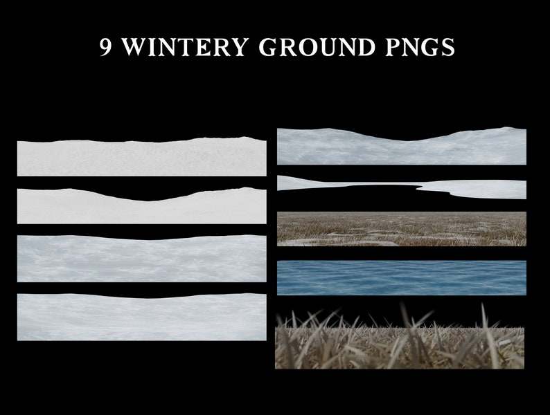 Winter Wonderland PNG Bundle Winter Forest Christmas - Etsy