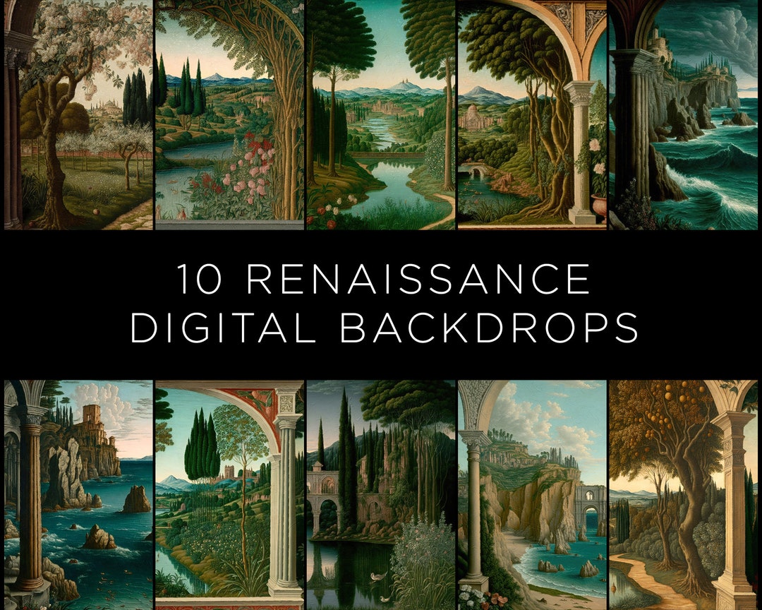 10 Fine Art Renaissance Digital Backdrops | Portrait Overlays ...