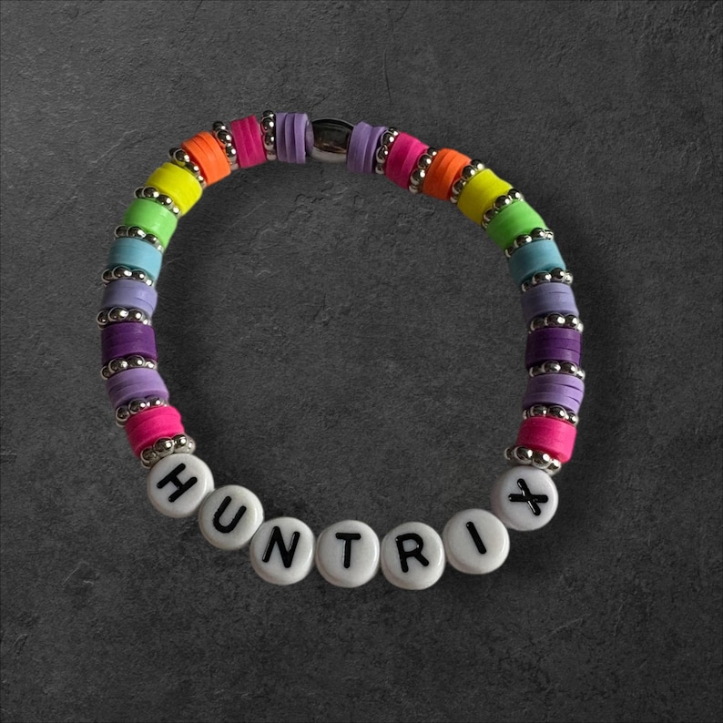 Huntrix Huntr/x Clay Bead K-pop Demon Hunters Bracelet for Kids - Etsy