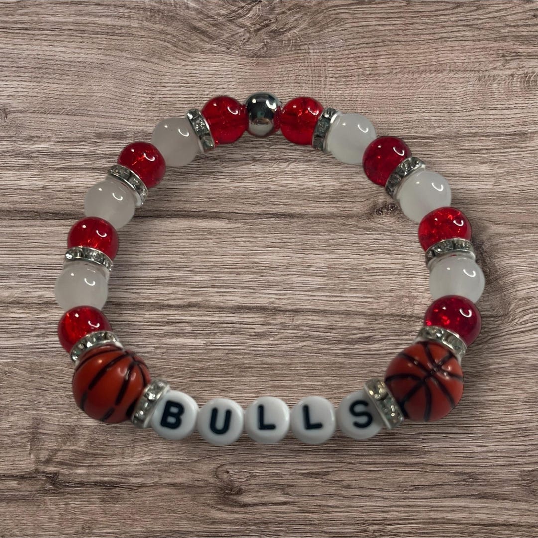 Friendship Bracelet Chicago Bulls Bracelet Bulls Friendship Bracelet ...
