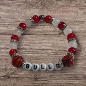 Friendship Bracelet Chicago Bulls Bracelet Bulls Friendship Bracelet ...