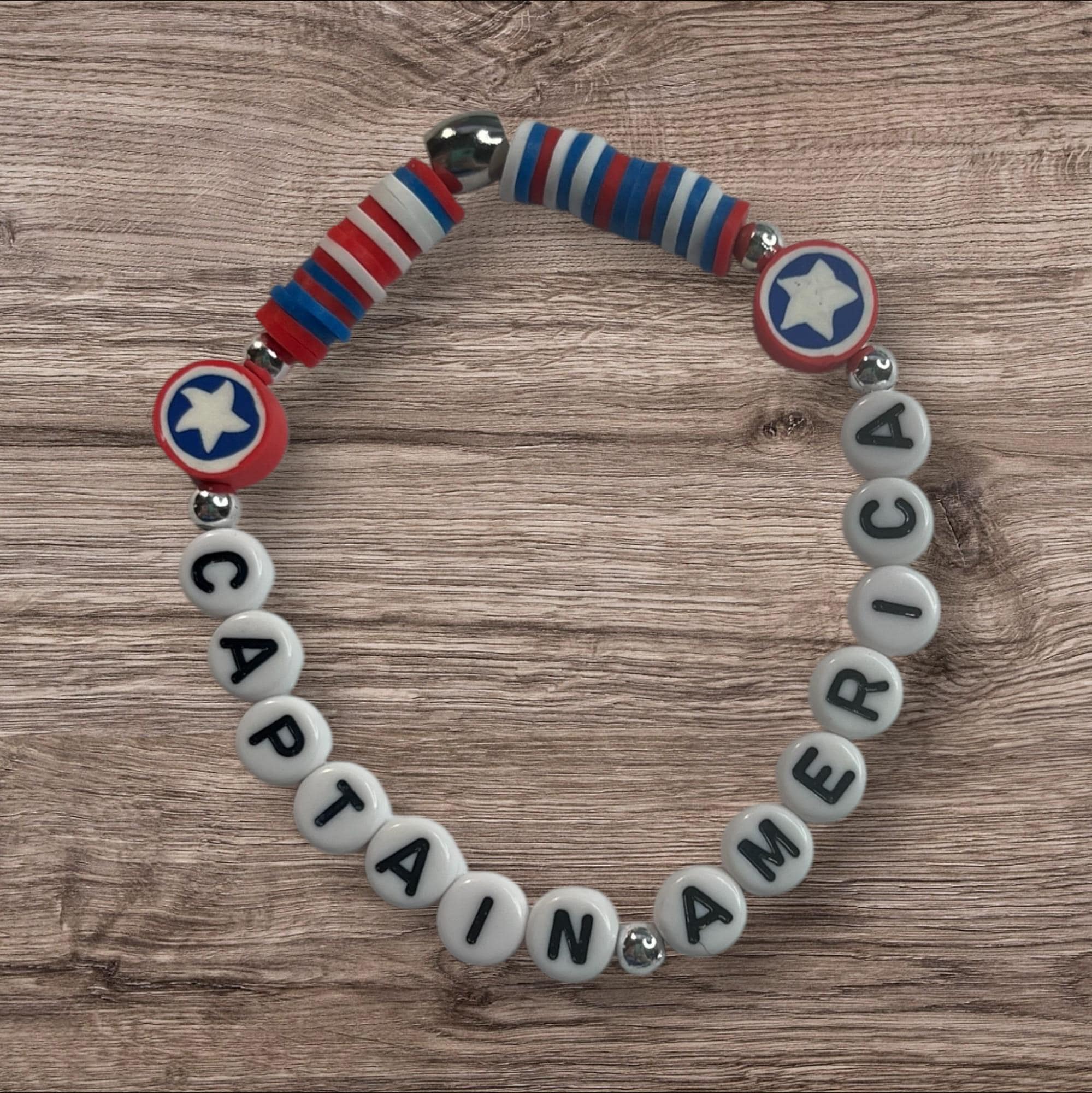 Captain America Bracelet for Mom Gift for Dad Superhero Bracelet for ...