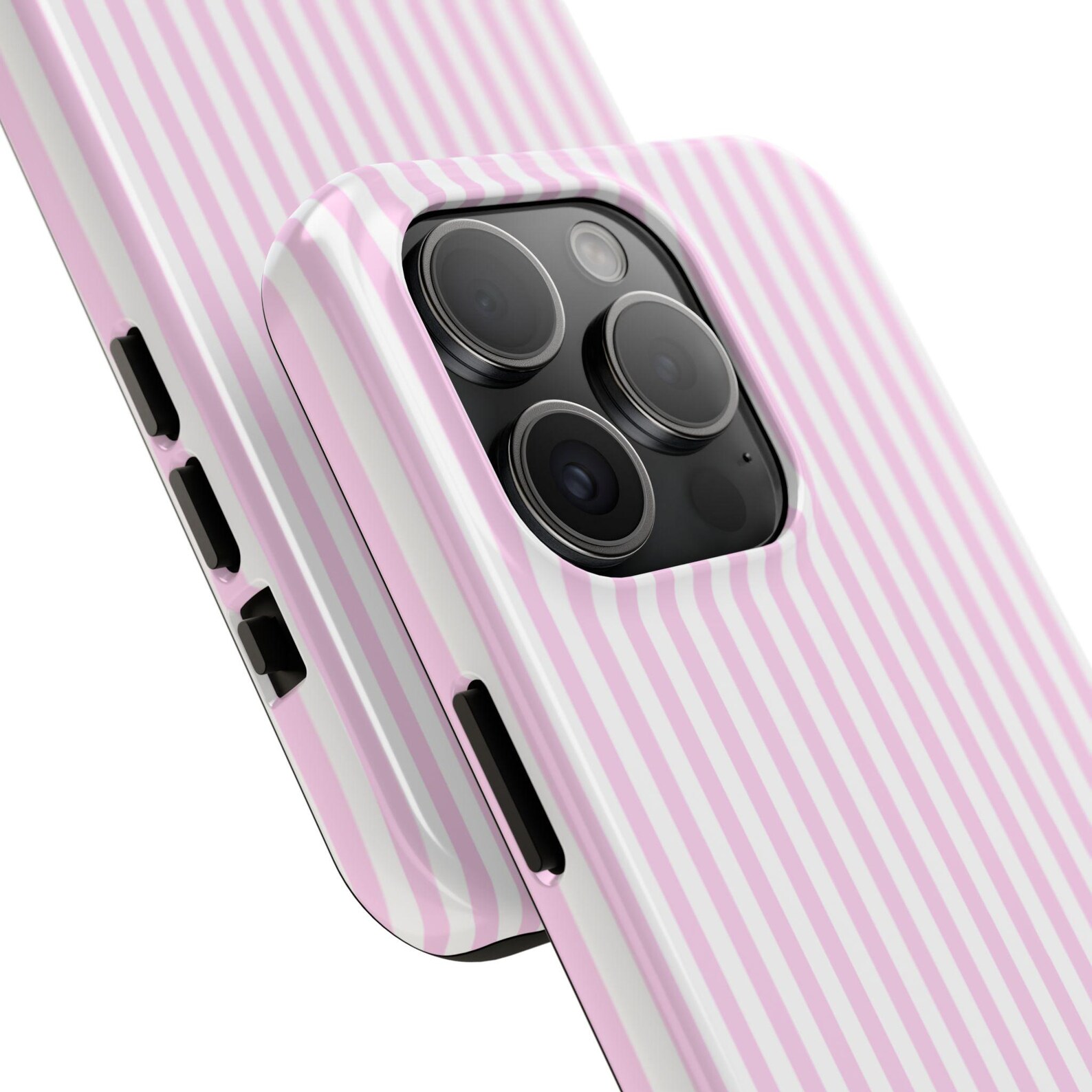 Personalized Name Pink Stripe Phone Case, Custom Name, Custom Initial ...