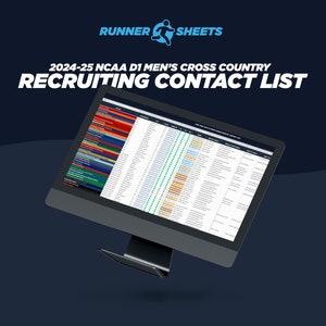 Ncaa D1 Men's Xc Recruiting Contact List | Google - Etsy