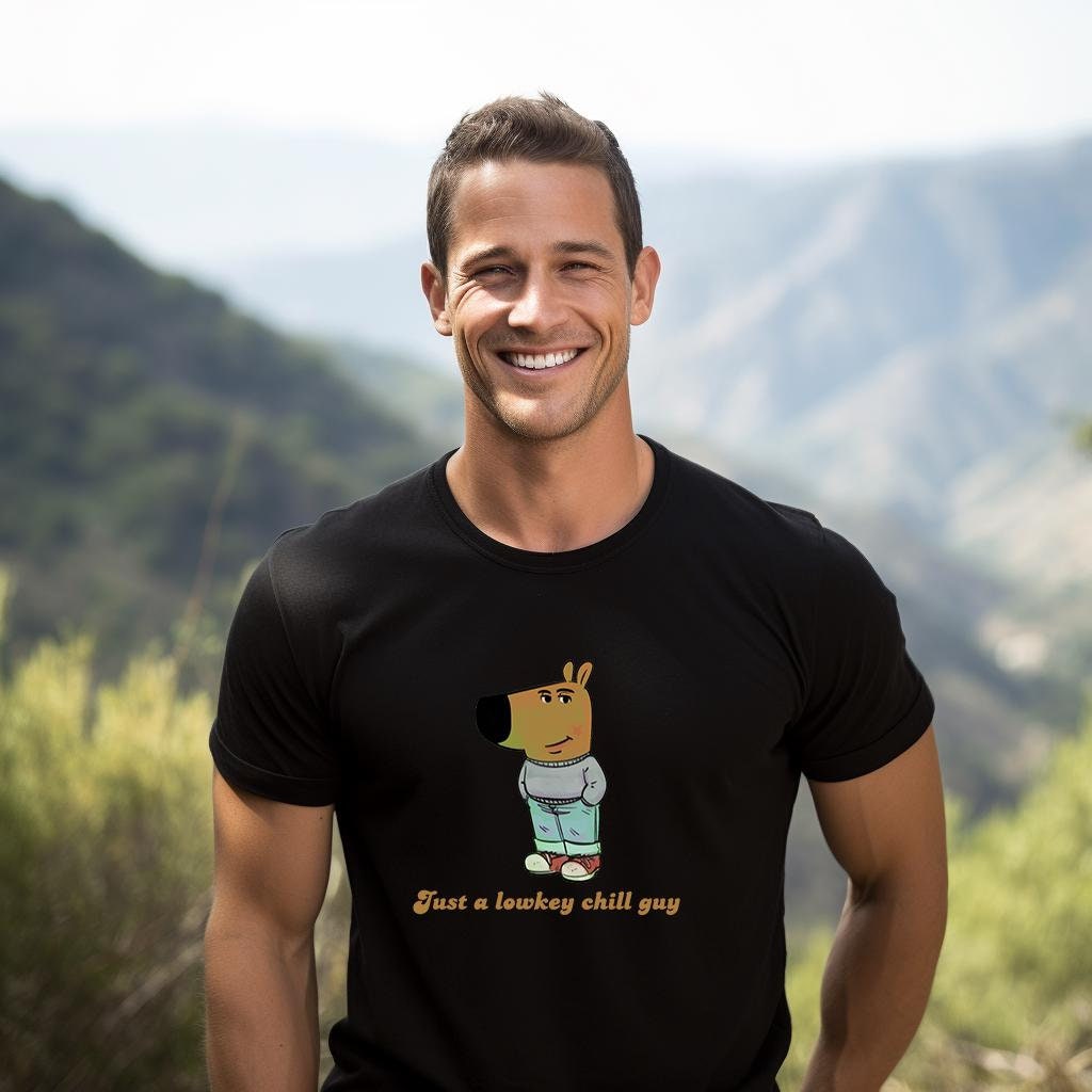 Just A Low Key Chill Guy Meme Shirt, Lowkey Chill Guy Shirt Trendy ...
