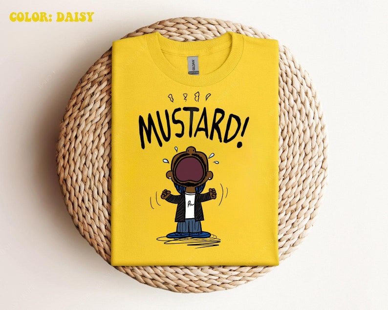 Kendrick Lamar Mustard Shirt, Gnx Album T-shirt, Mustard Meme ...