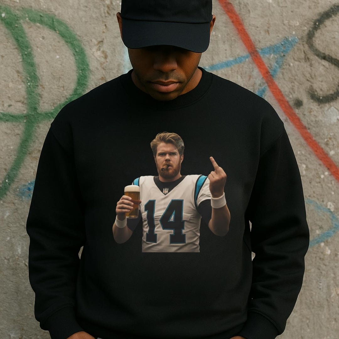 Ernest Jones Sam Darnold Middle Finger Shirt, Sam Darnold Shirt Smoking ...