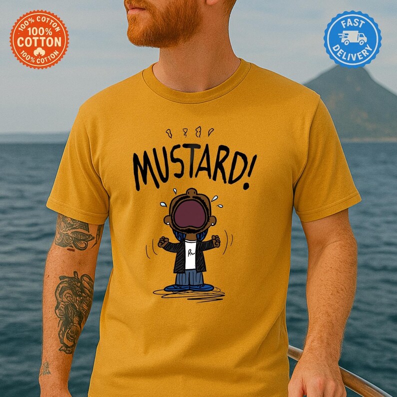 Kendrick Lamar Mustard Shirt, Gnx Album T-shirt, Mustard Meme ...