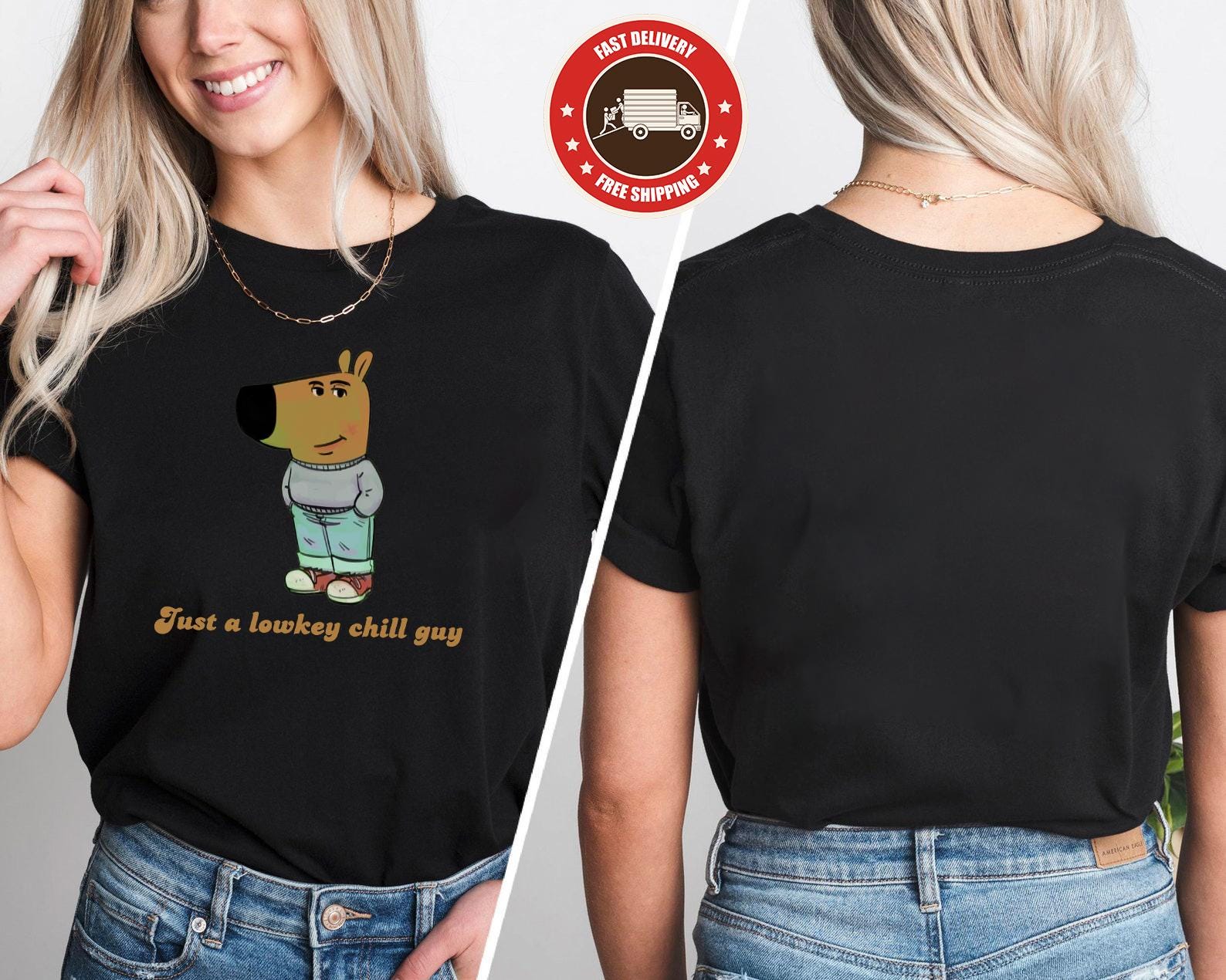 Just A Low Key Chill Guy Meme Shirt, Lowkey Chill Guy Shirt Trendy ...