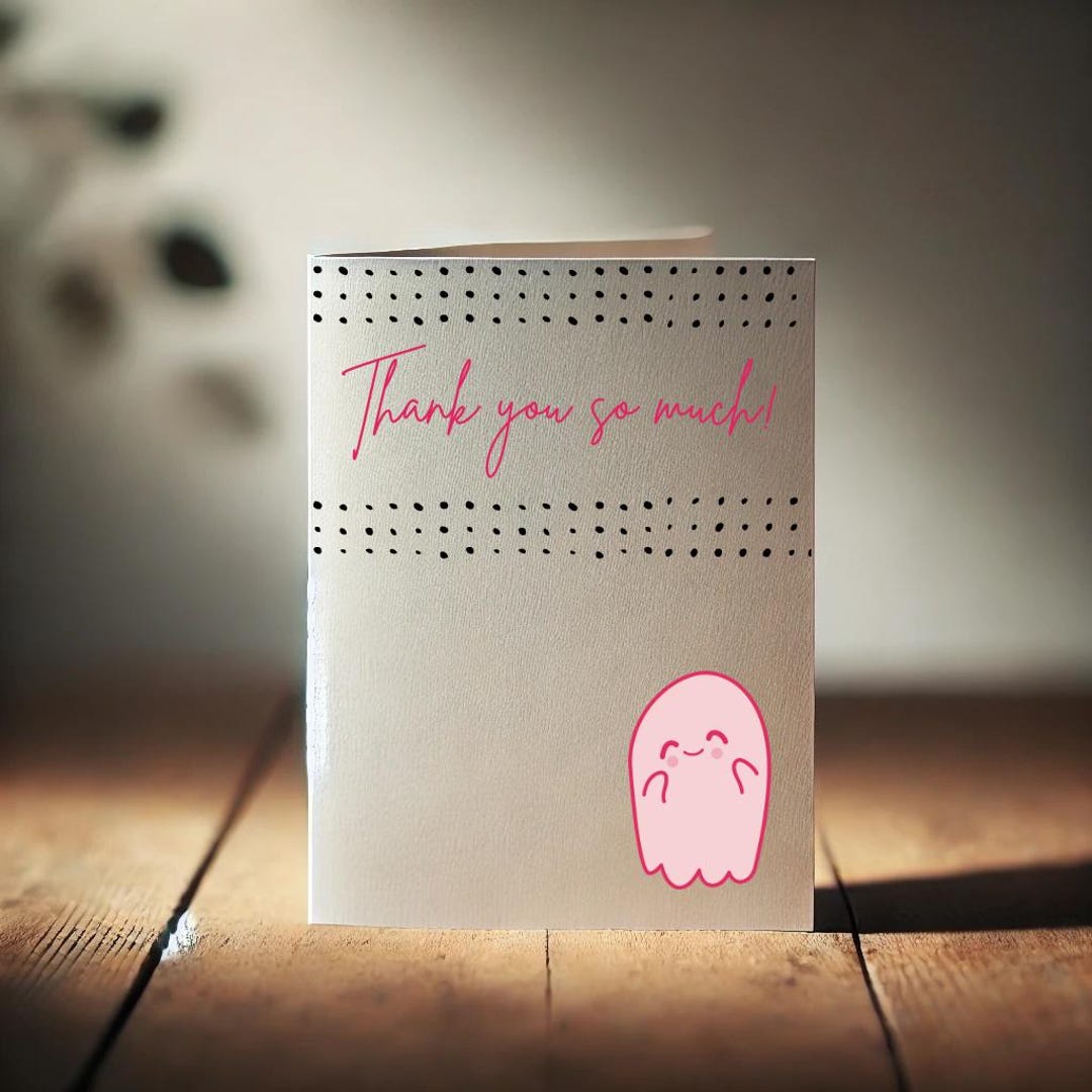 Divine Ghostly Gal Thank You Card - Etsy