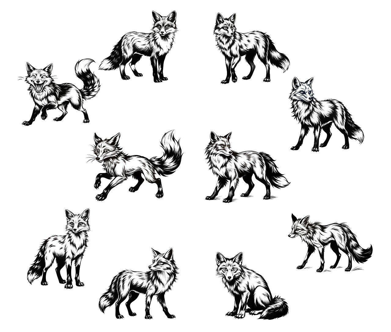 200 Fox Designs Bundle - JPG Digital Files for Laser Engraving ...