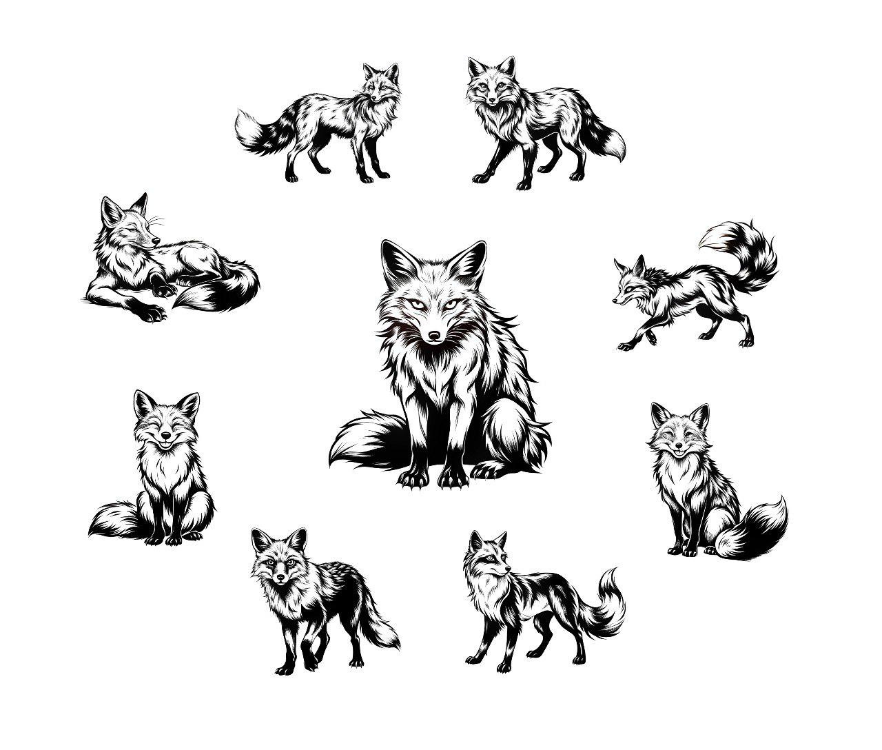 200 Fox Designs Bundle - JPG Digital Files for Laser Engraving ...
