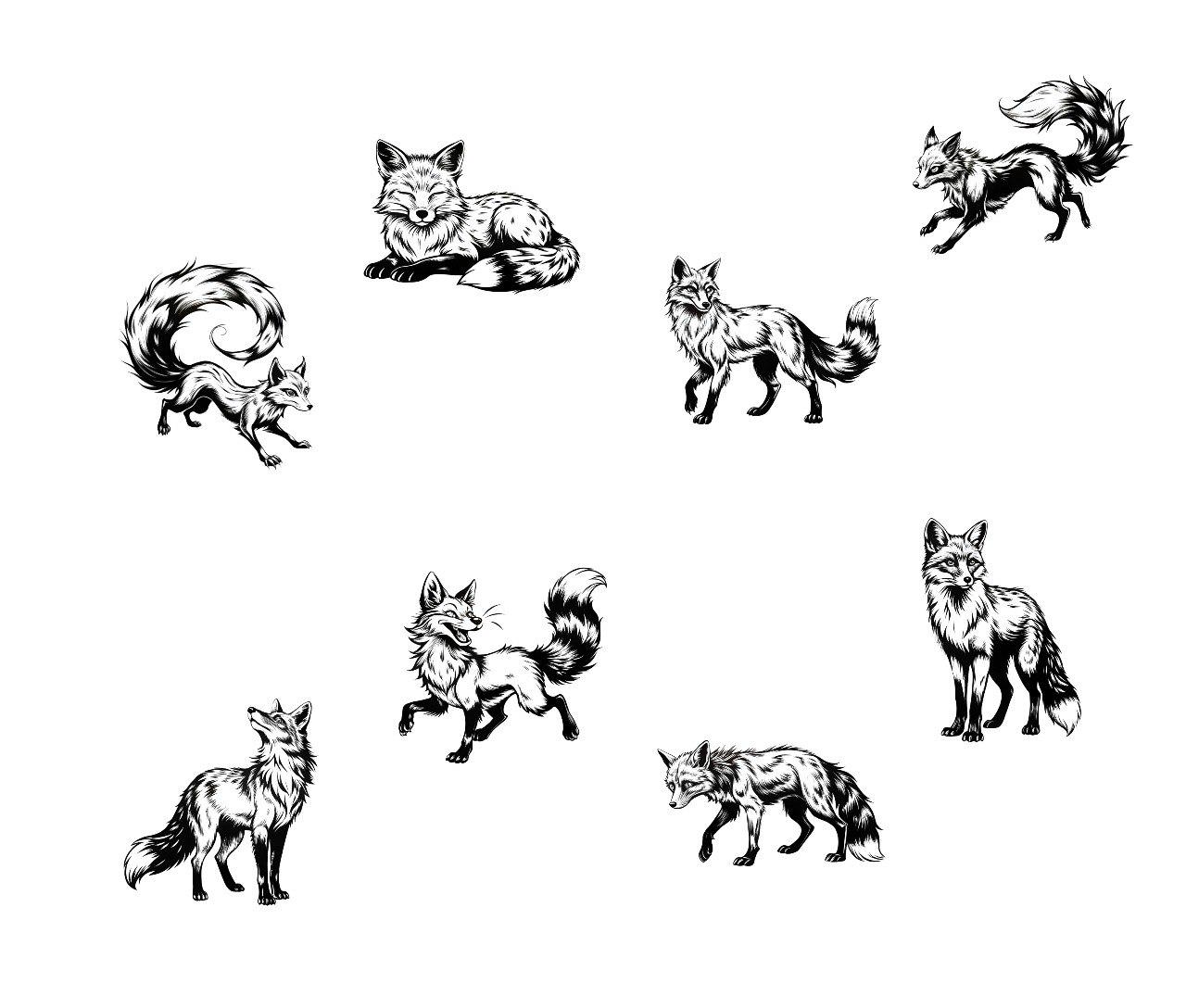 200 Fox Designs Bundle - JPG Digital Files for Laser Engraving ...