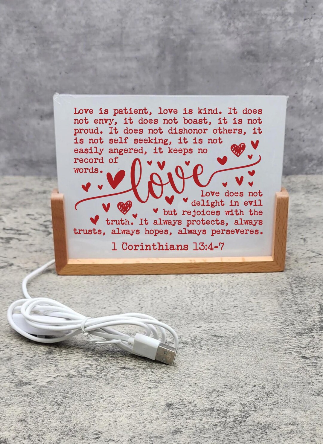 Love Poem, Night Light , Gift for All, - Etsy
