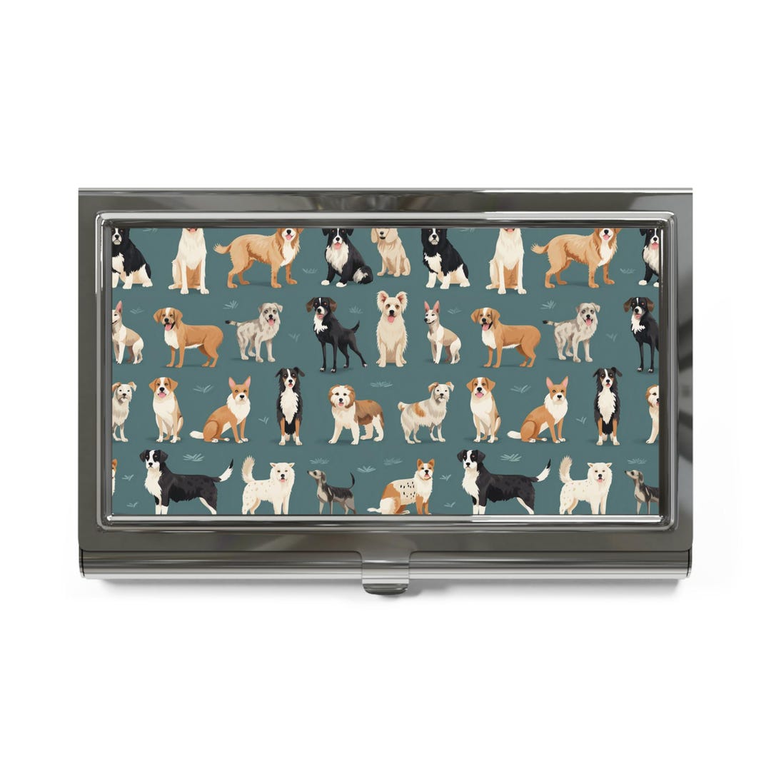 Dog Lover's Business Card Holder - Cute Canine Design, Pet Gifts ...