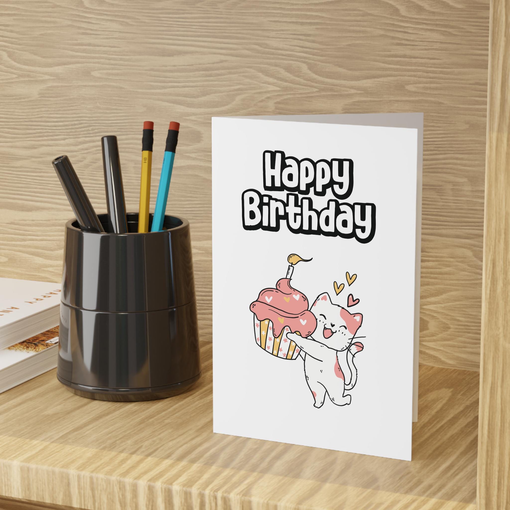 Birthday Greeting Cards, Happy Birthday Card Set, Celebration ...