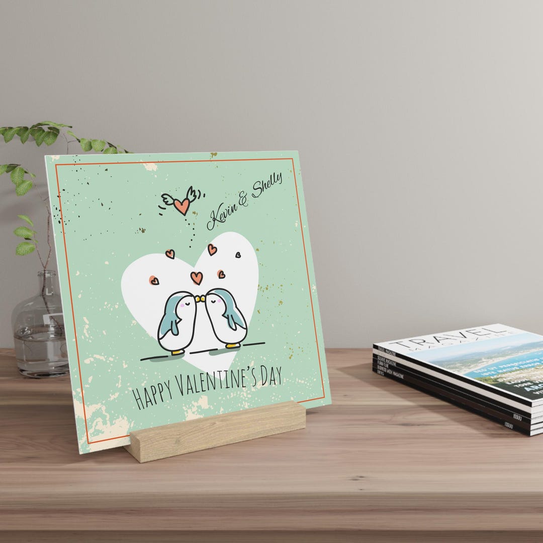 Desk Top Valentine Gallery Board, Custom Picture Stand, Personalized ...