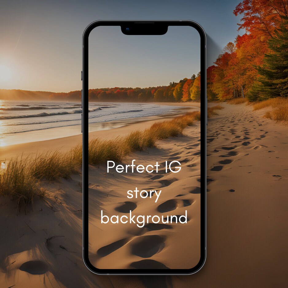 Instagram Story Background Bundle Unique Story Images Fall Autumn Beach ...