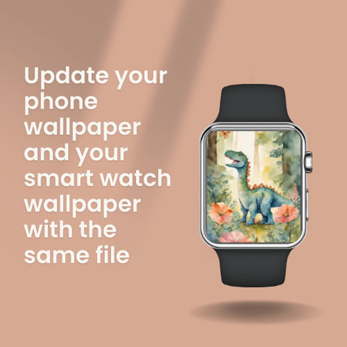 Dinosaur Watercolor Phone Wallpaper Colorful Computer Desktop ...