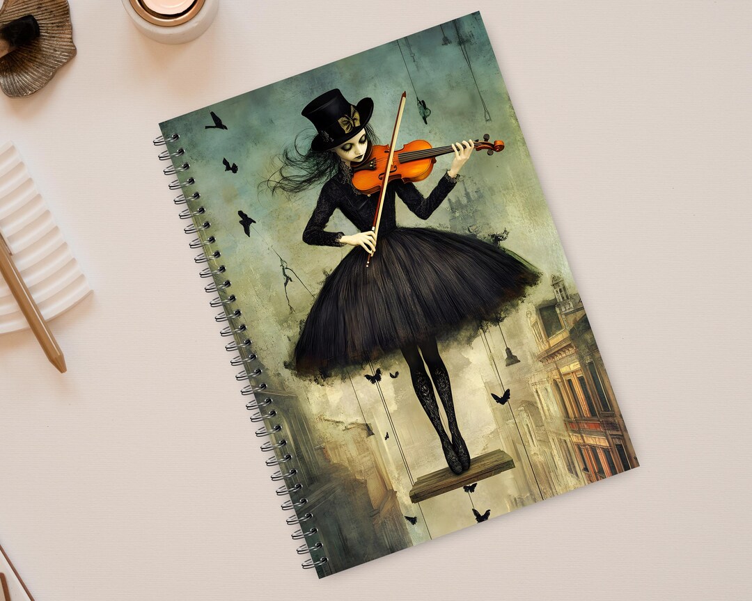 Goth Notebook Dark Art Journal Witchy Stationery Vintage Gothic ...