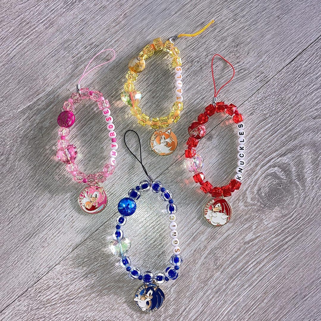 Sonic the Hedgehog and Friends! Beaded Bag & Phone Charms - Cute ...