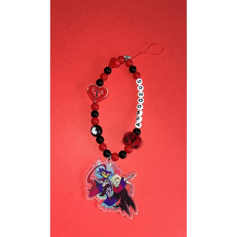 Hell Boss Charm: Handmade Anime Gothic Bag & Phone Accessory - Etsy