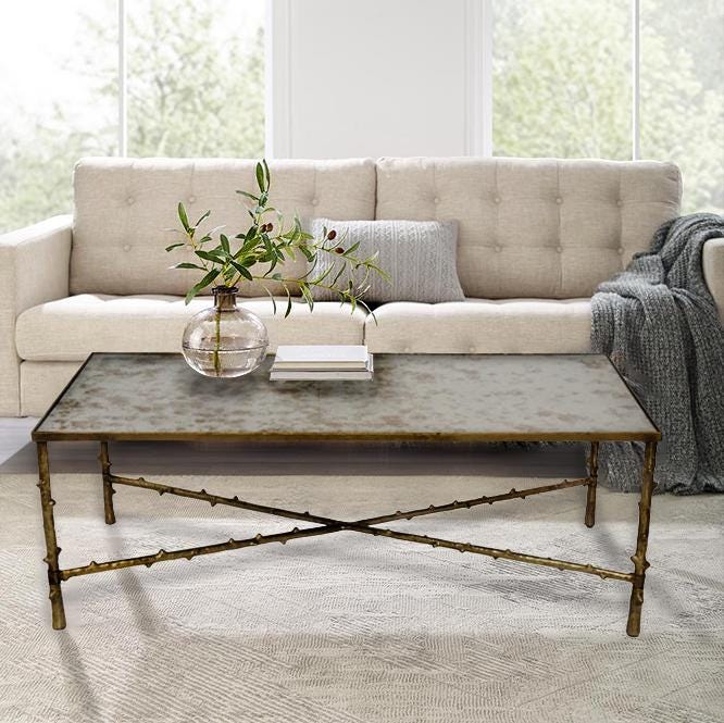 Metal Rectangular Coffee Table - Etsy