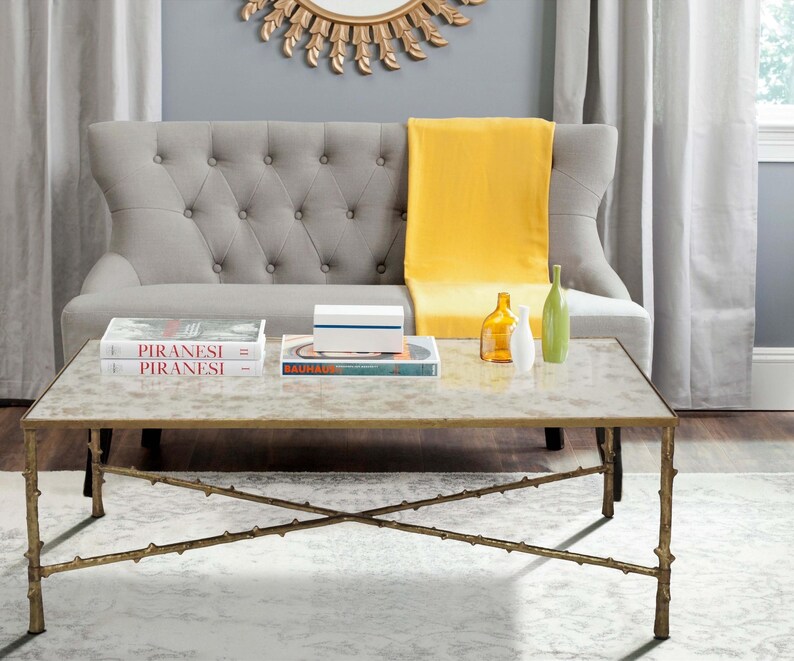 Metal Rectangular Coffee Table - Etsy