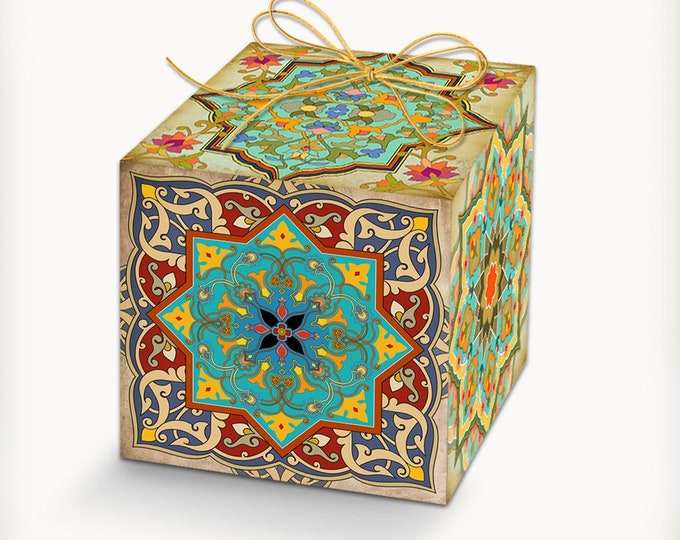 Printable ENCHANTED BUTTERFLIES Gift Box Layout, Instant Digital ...