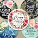 Printable 4 Inch Size Bible Verses Circle Images Set #3 Digital ...