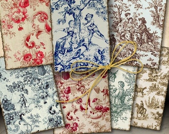 Toile Digital Paper - Etsy