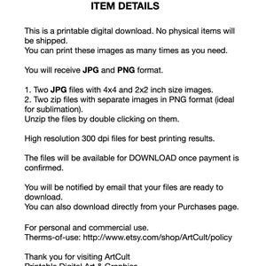 4x4 Inch Printable Coasters PNG + JPG Digital Download for Sublimation ...