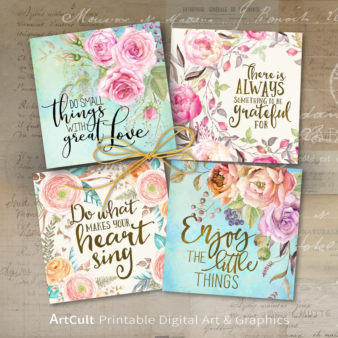 4x4 Inch Printable Coasters PNG JPG Digital Download for Sublimation ...