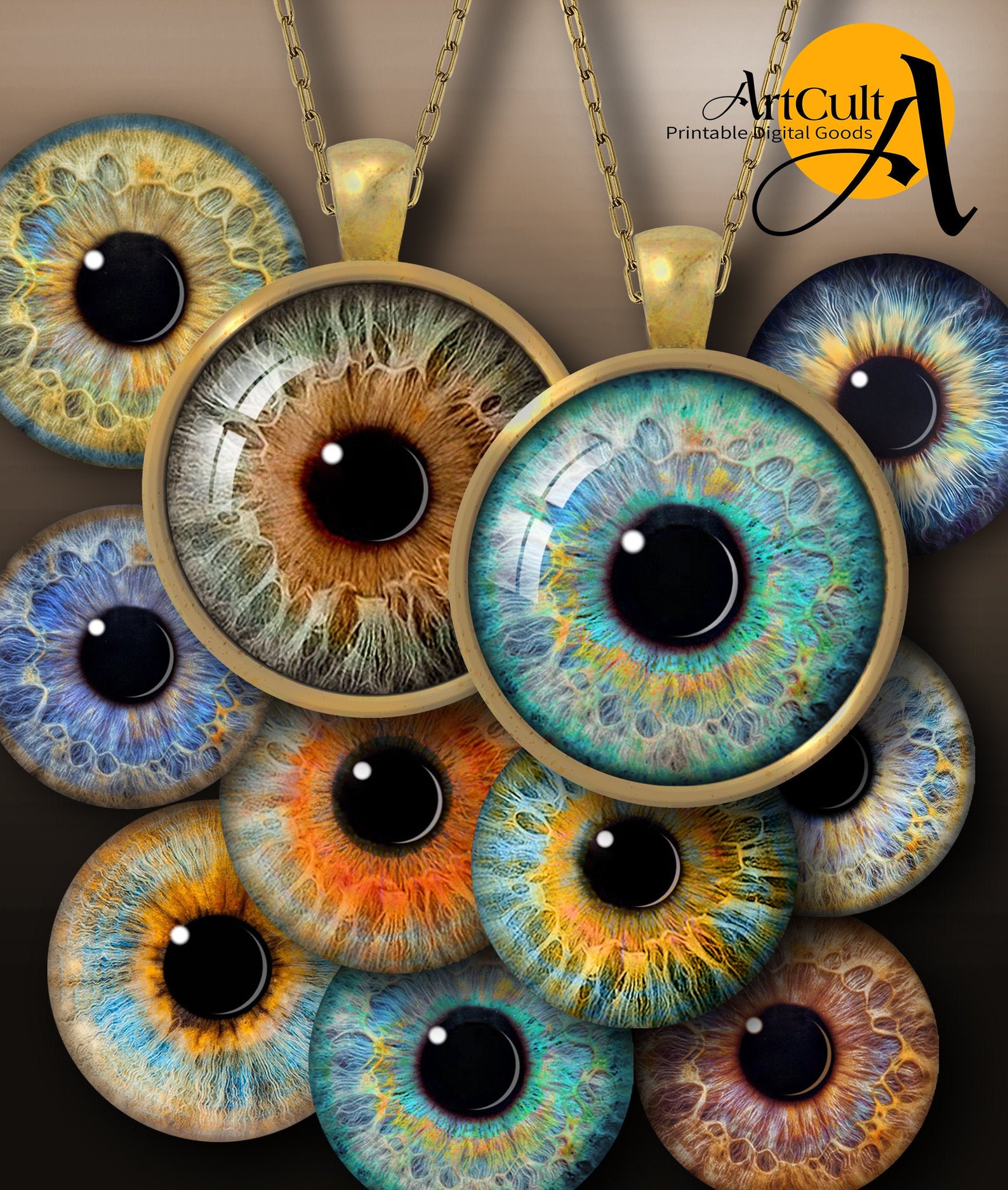 Printable 1 1.25 1.5 Inch 25 30 38 Mm Size Images - Etsy