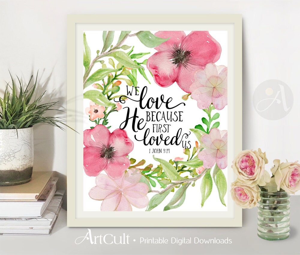 Printable Wall Art Instant Digital Download Bible Verse | Etsy