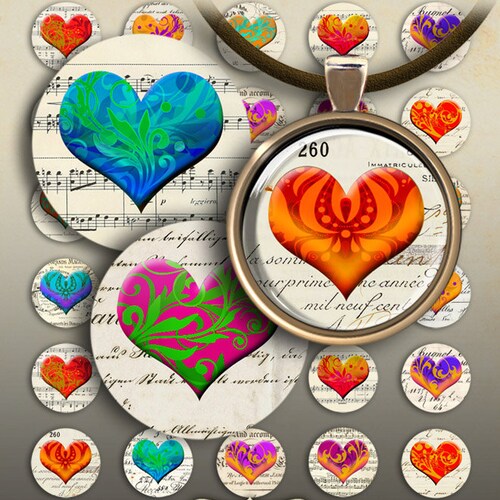 1 25mm and 1.5 Size Printable Images for - Etsy