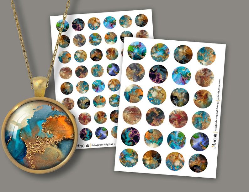 Printable 1 25mm and 1.5 38mm Size Images for | Etsy