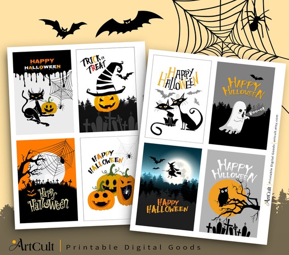 A4 printable Halloween print Instant Digital Download Prints Art ...