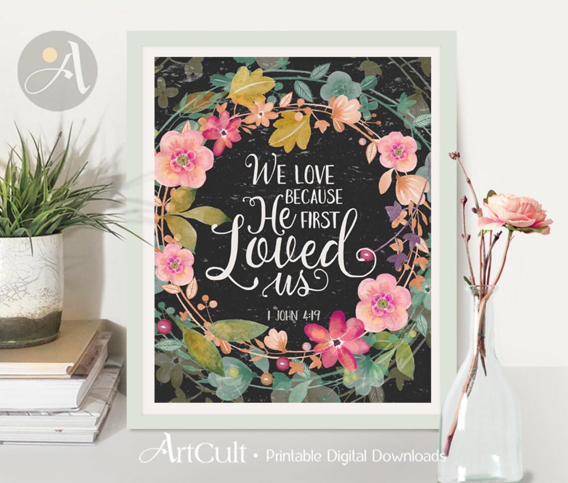 Printable Digital Artwork Instant Download Scripture Art Bible - Etsy