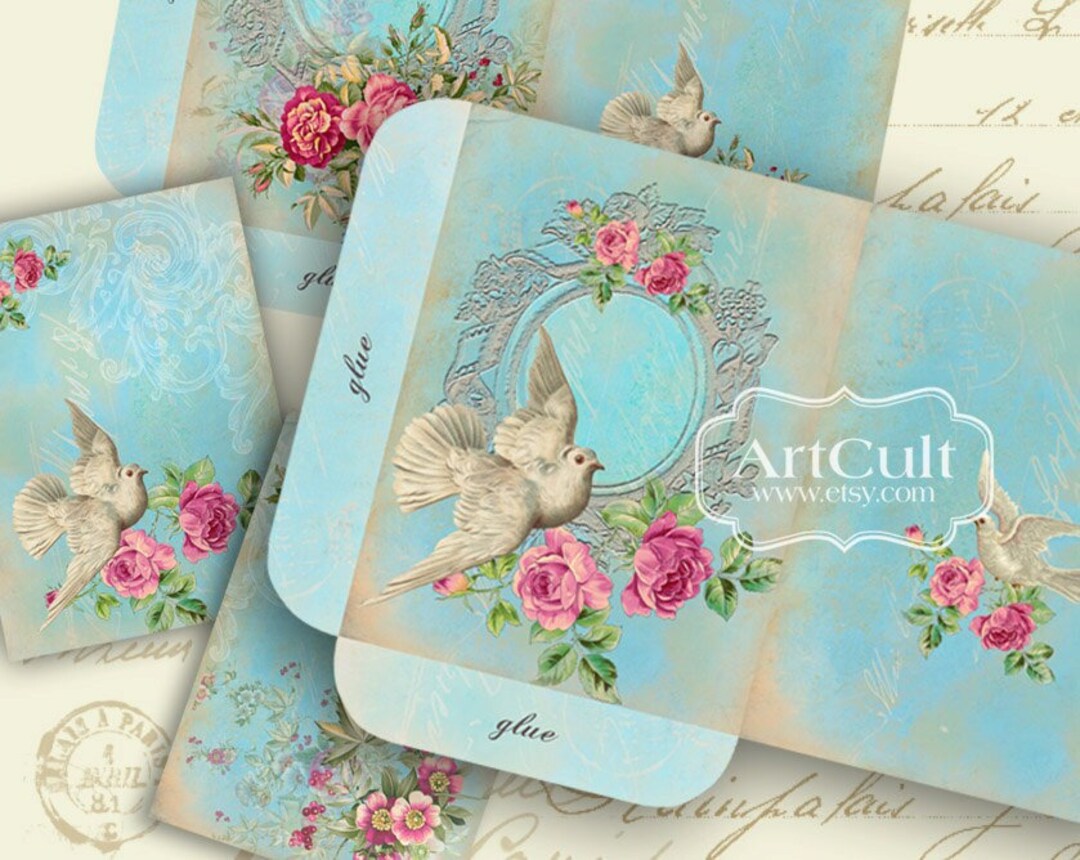 Printable CHIC ELEGANCE Set of Victorian Style Envelopes & Greeting ...