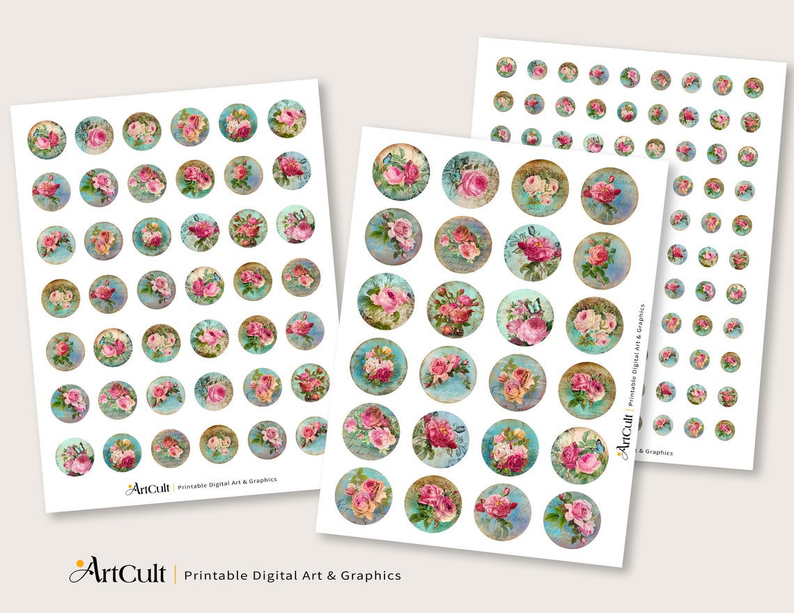 Printable 12 Mm 1 25mm 1.5 Size Circle | Etsy