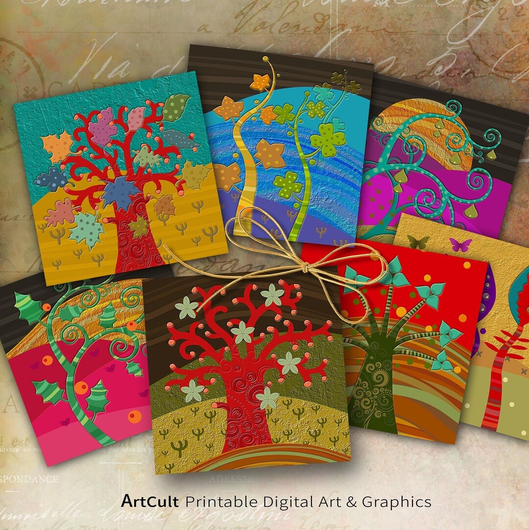 Formato PNG JPG imprimible de 4x4 pulgadas Descarga digital para ...