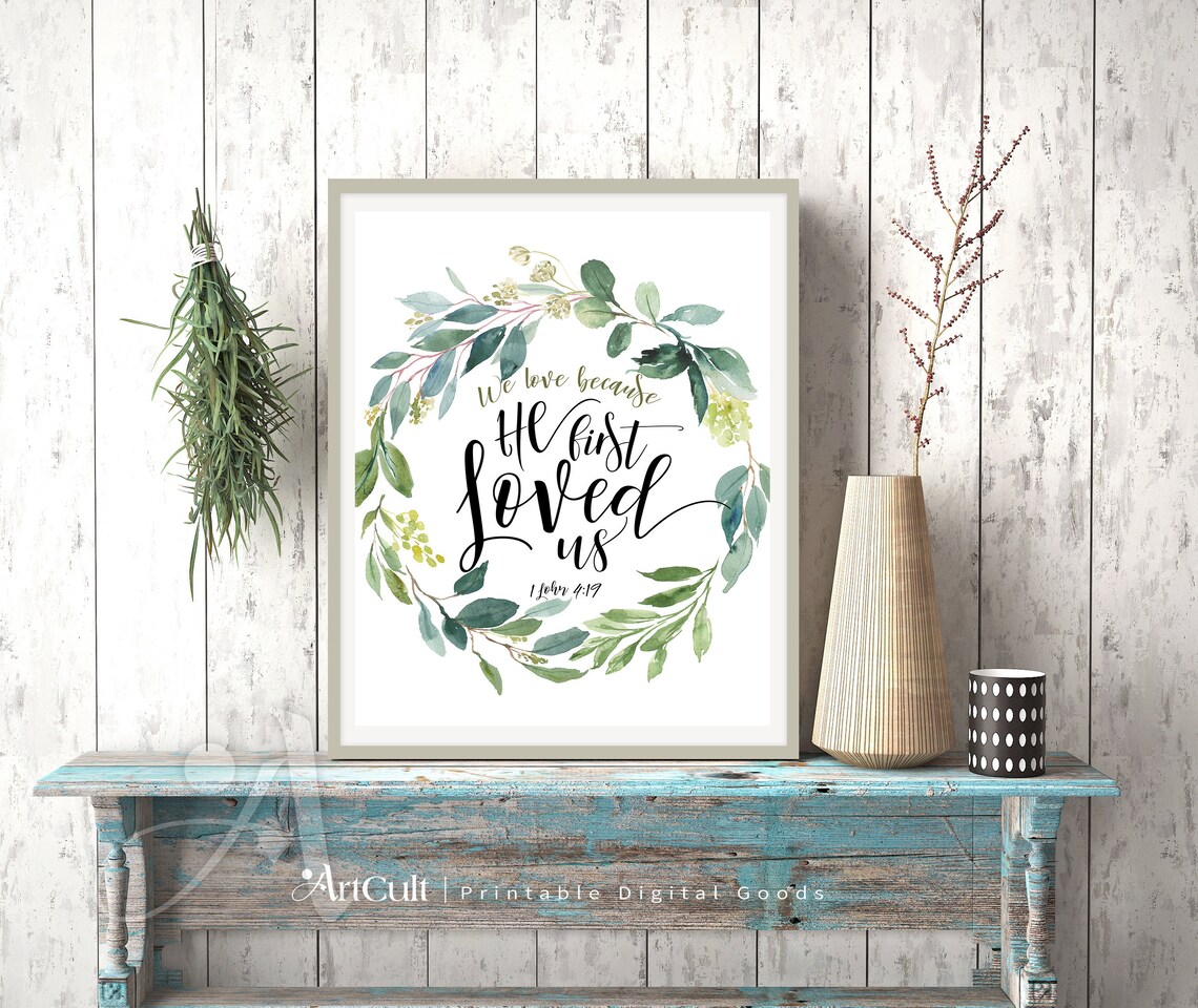 Printable Artwork for Home Decor Bible Verse Scripture | Etsy