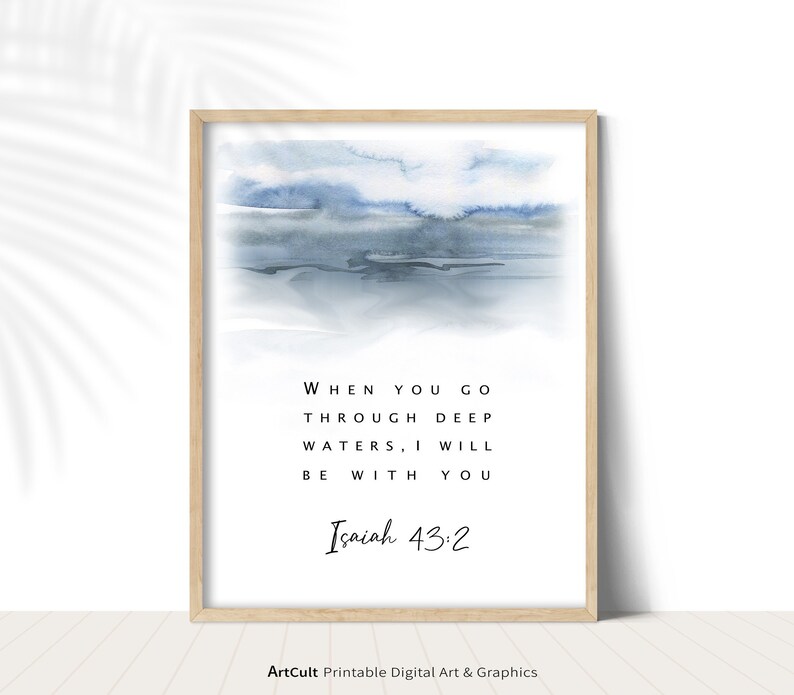 Printable Artwork Instant Digital Download Bible Verse Isaiah - Etsy